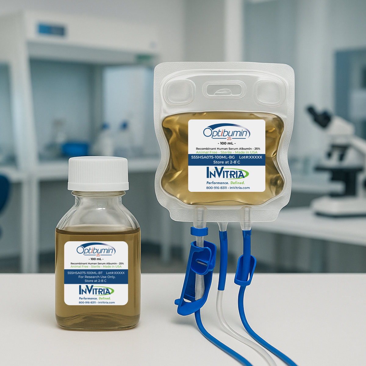 Optibumin® 25: Recombinant Human Albumin in Bags