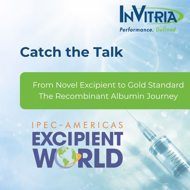 Recombinant Albumin at IPEC 2026 | InVitria